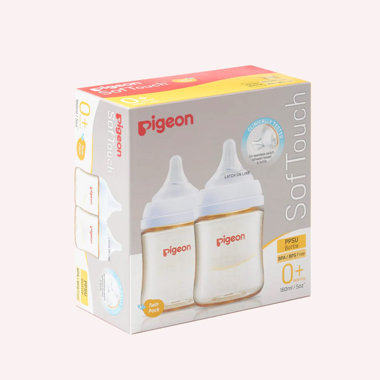 Pigeon Soft Touch PPSU Bottle - Twin Pack by Pigeon | the memo – The Memo