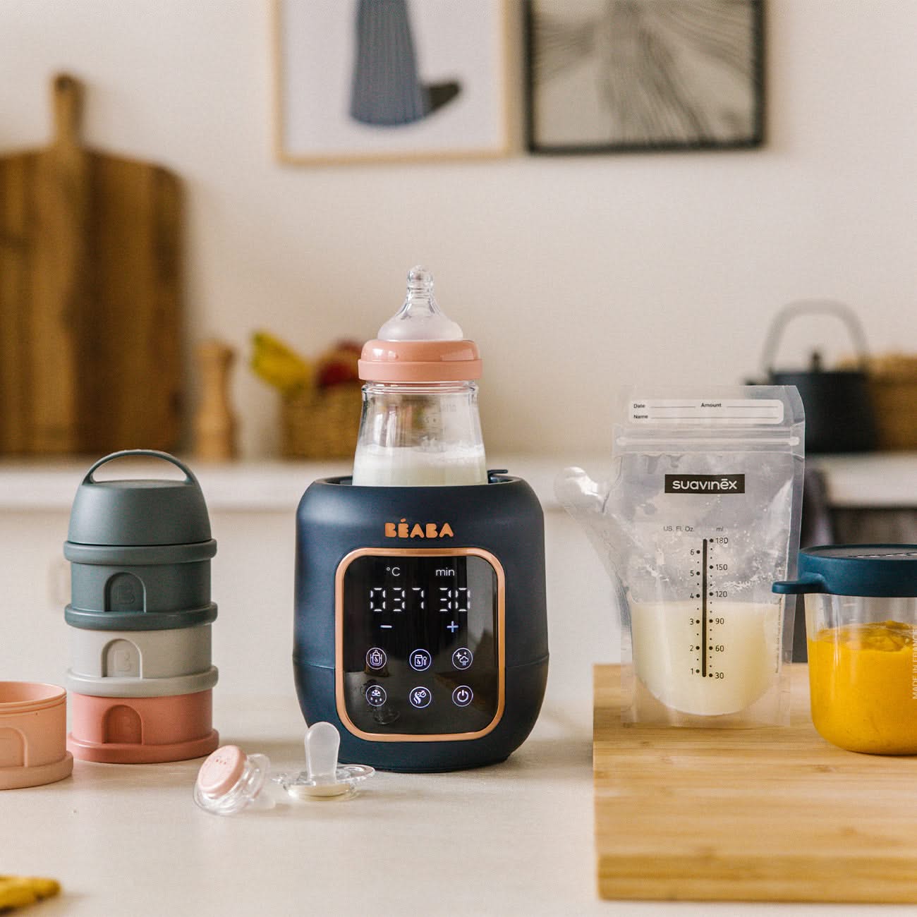 Beaba - 5 in 1 Multi Milk Bottle Warmer - Night Blue by Beaba | the ...
