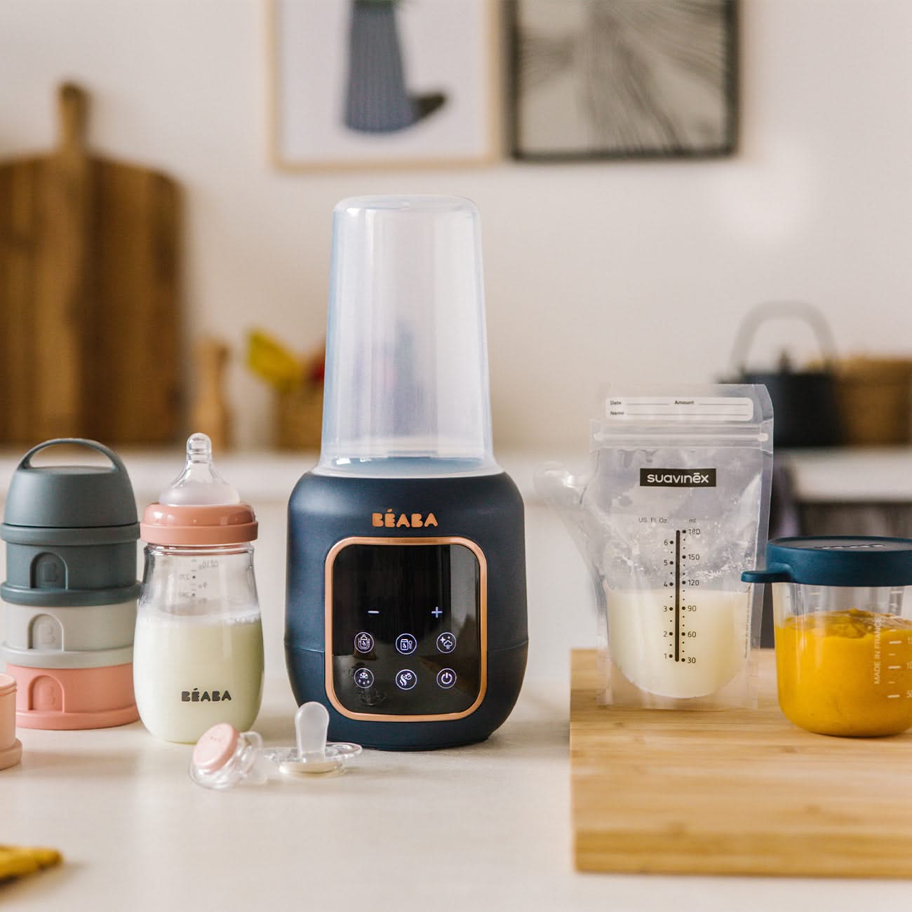 Beaba - 5 in 1 Multi Milk Bottle Warmer - Night Blue by Beaba | the ...