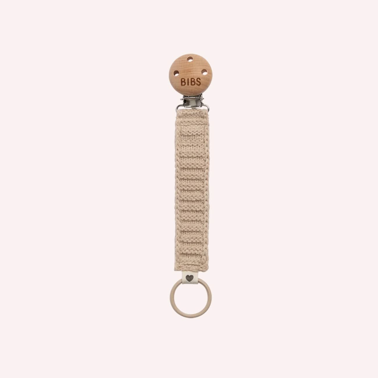 Knitted Pacifier Clip - Vanilla by BIBS | the memo – The Memo