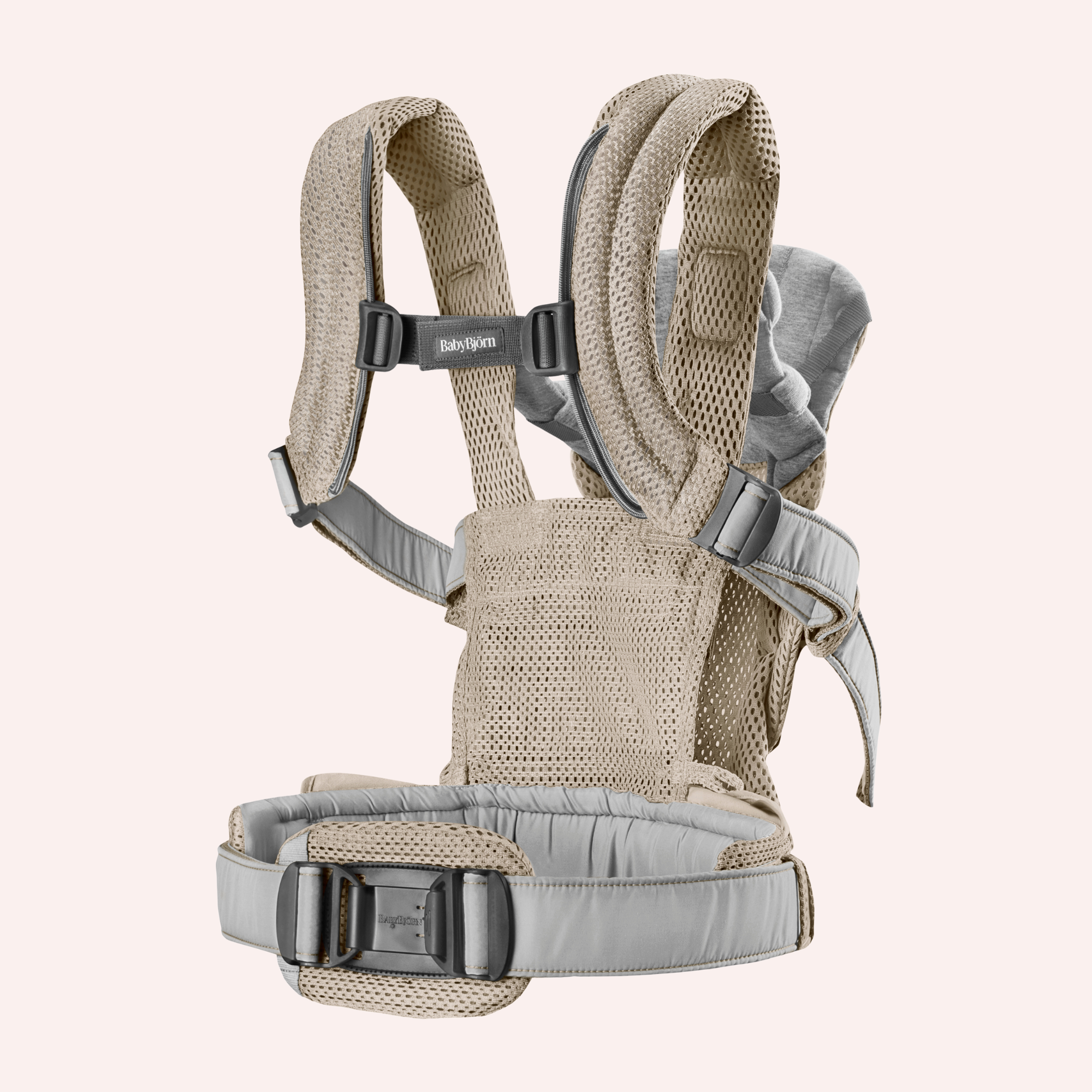 Baby Carrier Harmony - Grey Beige 3D Mesh by Baby Bjorn | the memo ...