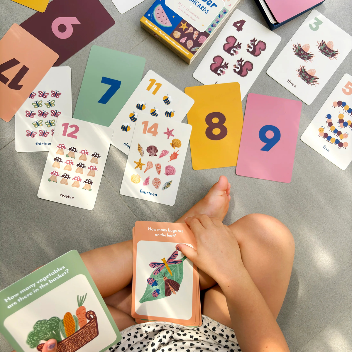 Illustrated Number Flashcards by Lauren Sissons Studio | the memo – The ...