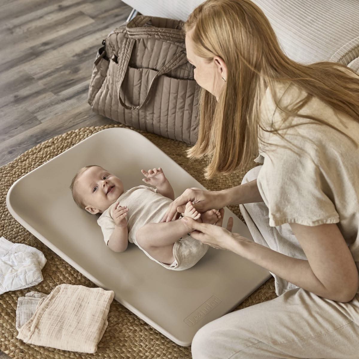 Matty Mini Change Mat - Cappuccino by Leander | the memo – The Memo