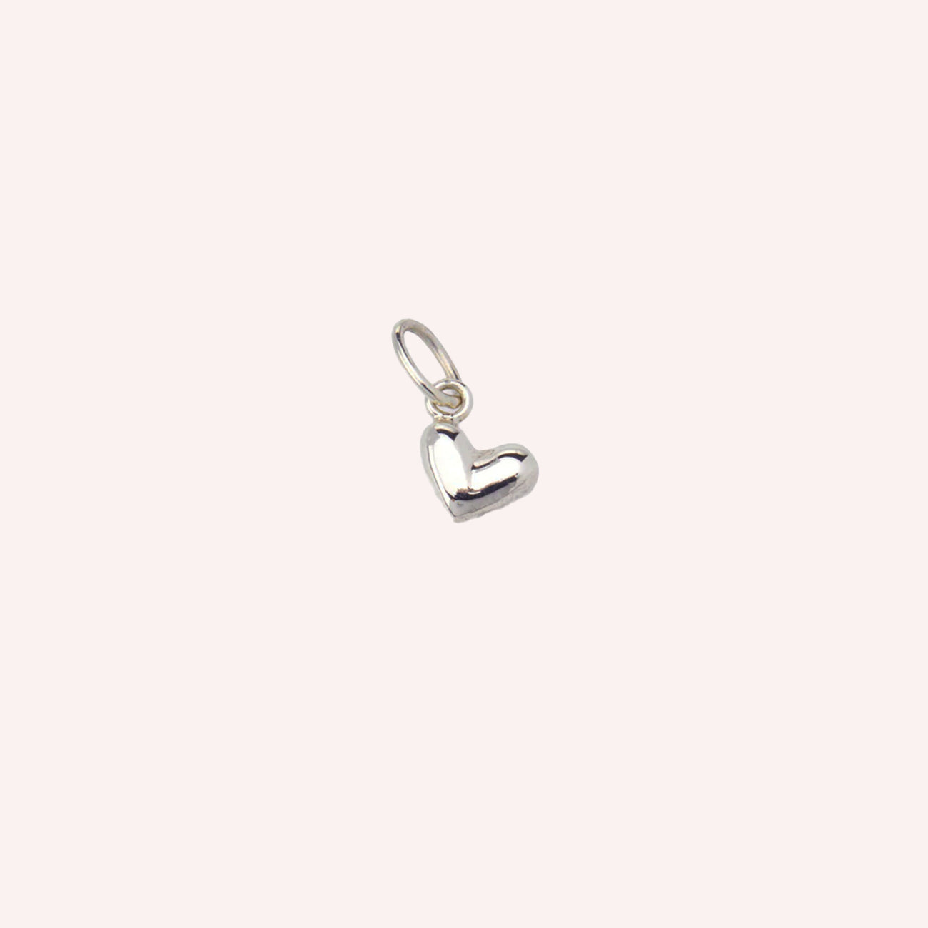 Mini Heart Pendant White Gold by Linden Cook | the memo – The Memo