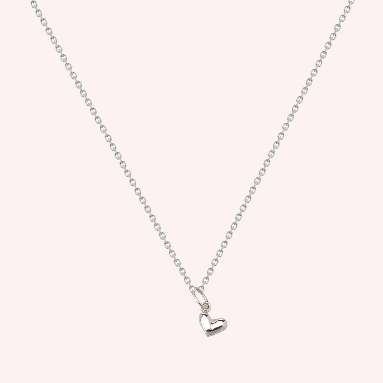 Mini Heart Pendant - White Gold by Linden Cook | the memo – The Memo