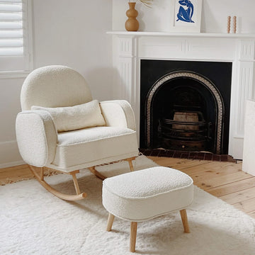 Cloud Rocker & Ottoman - Cream by Nuage Interiors | the memo