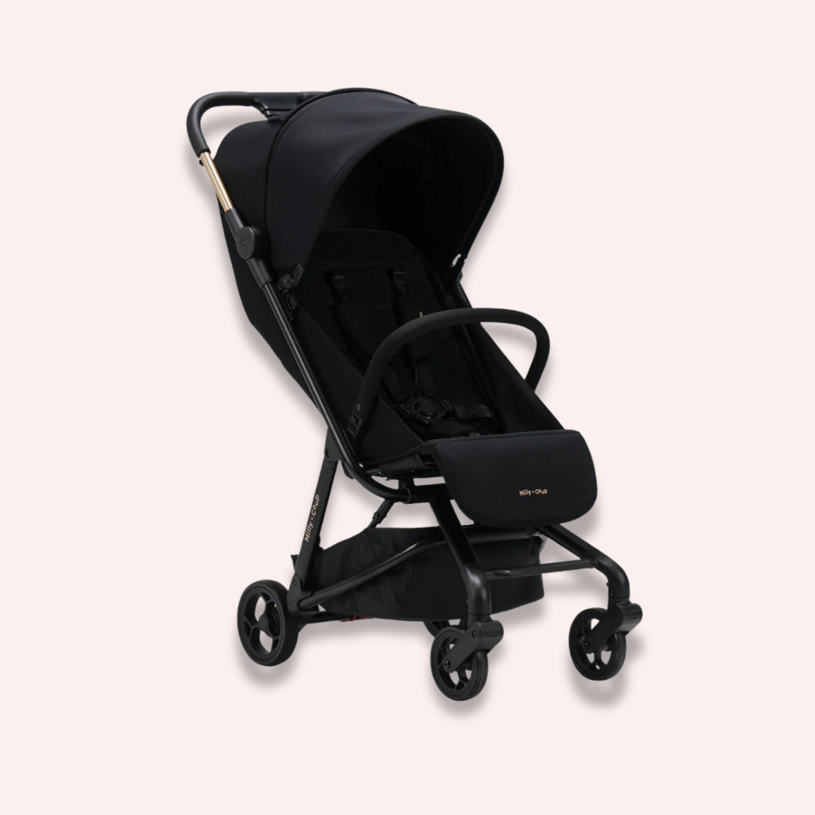 Milly and Coup Pixi Stroller & Parent Facing Newborn Pack - Black by ...