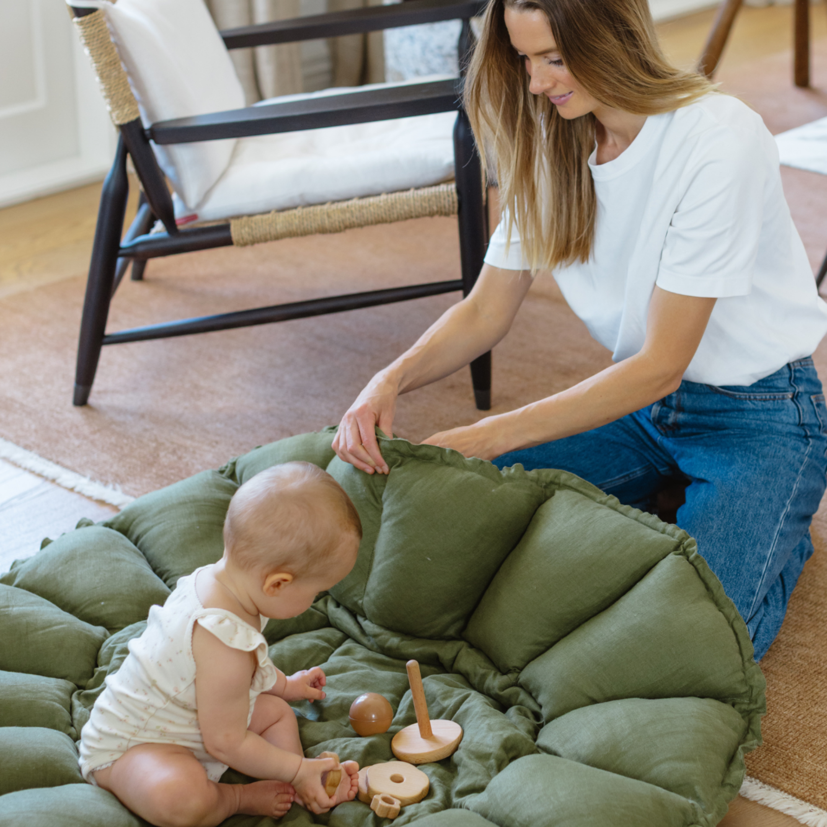 Plush Organic Playmat- Olive by Little Luxury | the memo – The Memo