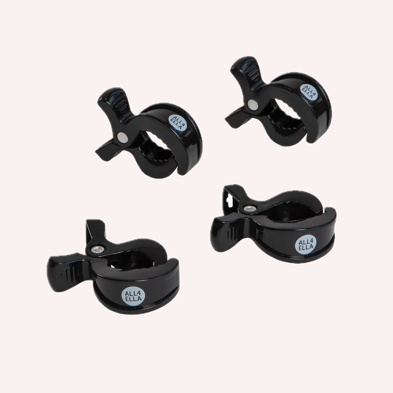 Pram Pegs 4 pack - Black by All4Ella | the memo – The Memo