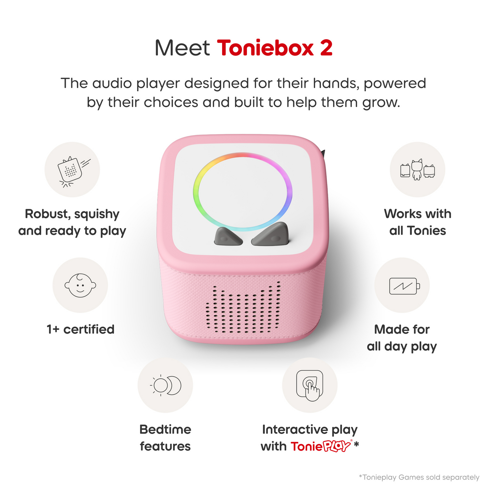 Toniebox 2 Starter Set - Cloud Pink by Tonies | the memo – The Memo