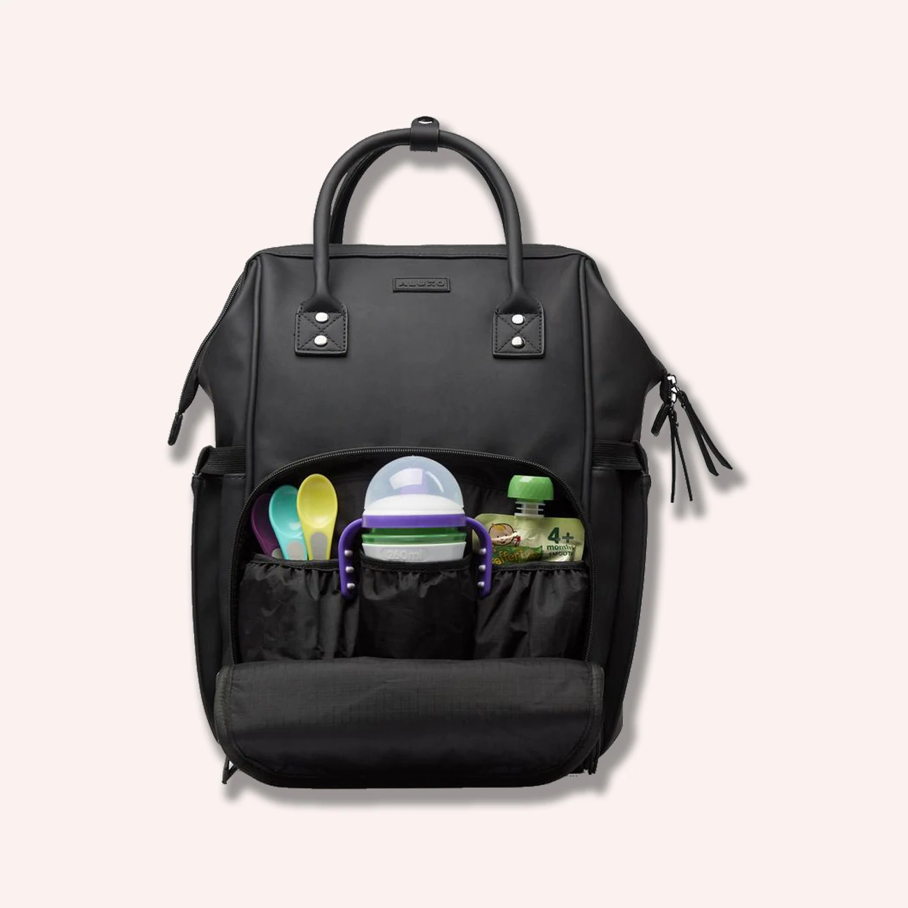 Aluxo Unisex Baby Bag Backpack - Black | the memo – The Memo