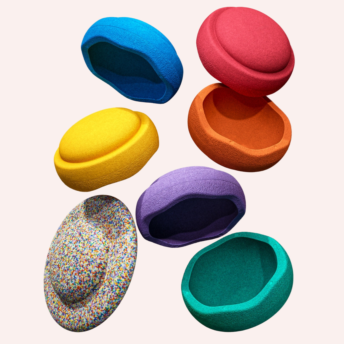 Stapelstein Balance Stepping Stones (Set of 7) - Rainbow Classic by ...