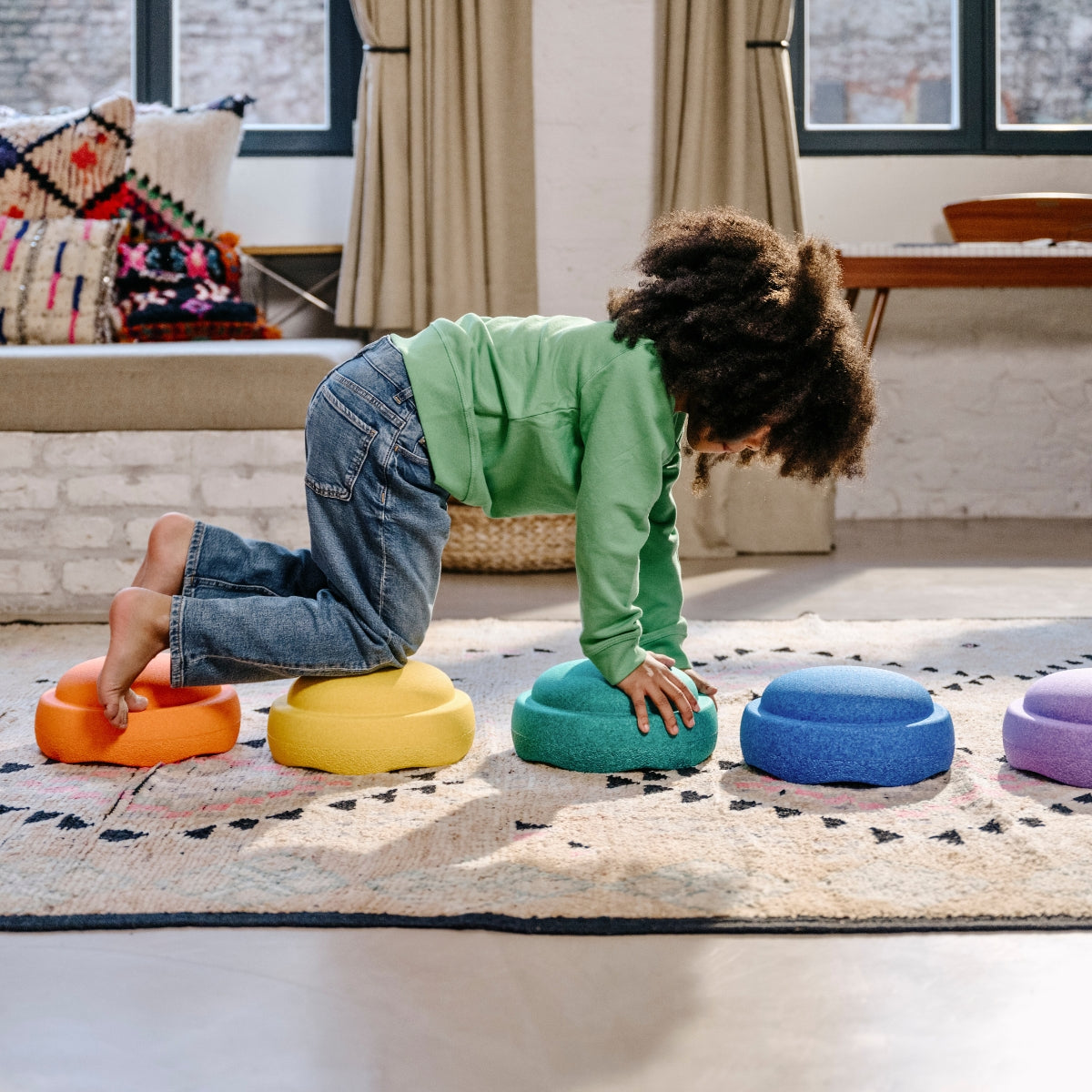 Stapelstein Balance Stepping Stones - Original, Set of 6, Rainbow ...