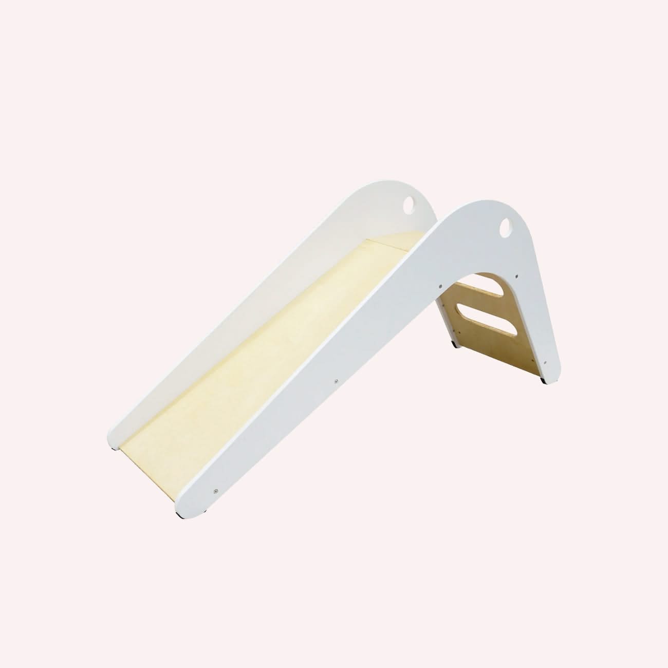 Indoor Wooden Slide - White/Birch – The Memo
